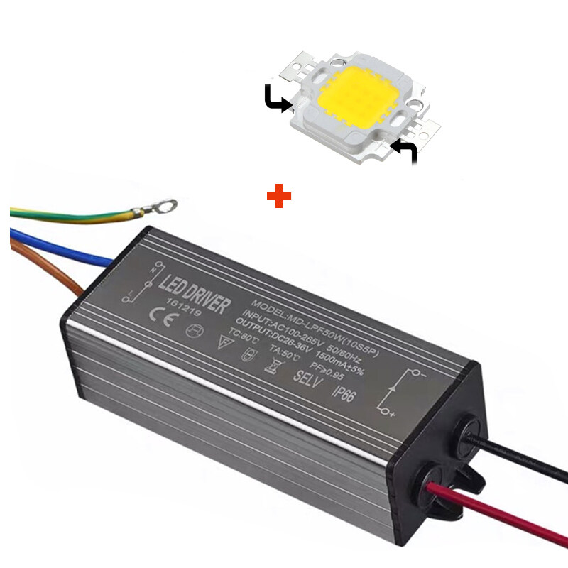 1 Set LED Driver &chip 10W 20W 30W 50W 300mA 600MA 900MA 1500MA Power Supply Floodlight LED ...