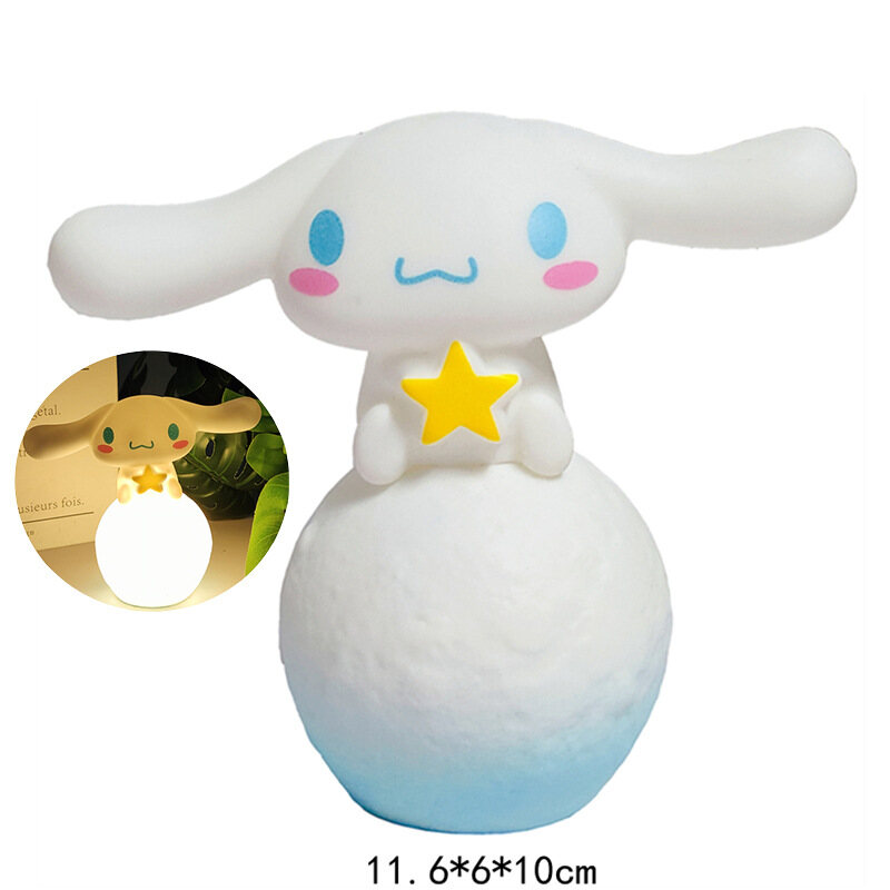 【Ready Stock】Sanrio Night Lights Kawaii 3D Sanrio Moon Night Light ...