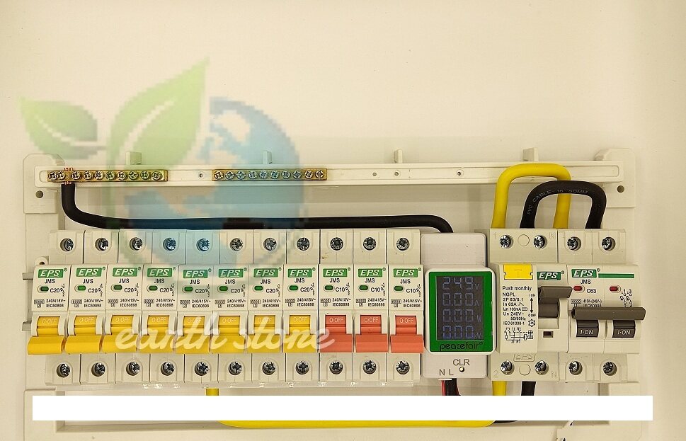 EPS 32A PVC DB BOX SET WITH 1P + N SWITCH FUSE 2P 40A 100MA RCCB/ELCB ...