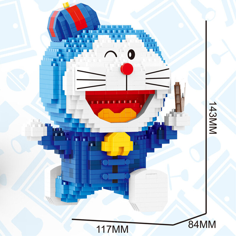Doraemon micro-particles are compatible with Lego bricks, difficult ...