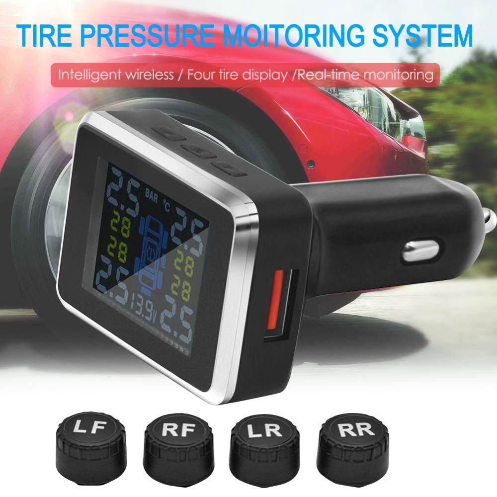 COD Available Wireless Car TPMS Tire Pressure Monitor 4 External ...