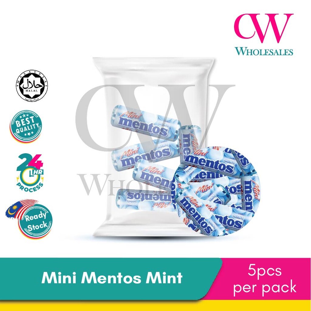 Mini Mentos Fruit Mix Flavour 5pcs mini roll Gula Gula Mentos | Lazada