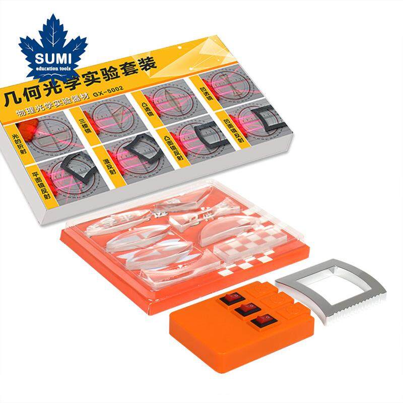 Optics Experiment Kit 10 Pieces Plastic Set with Light Source Acrylic ...