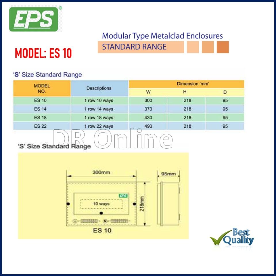 EPS DISTRIBUTION BOARD DB BOARD 1ROW 10WAY PER ROW ES-10 | Lazada