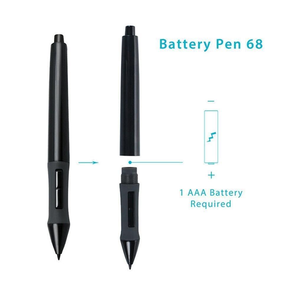 Professional Huion Digital Pen 2048 Levels Wireless Screen Stylus P68 ...