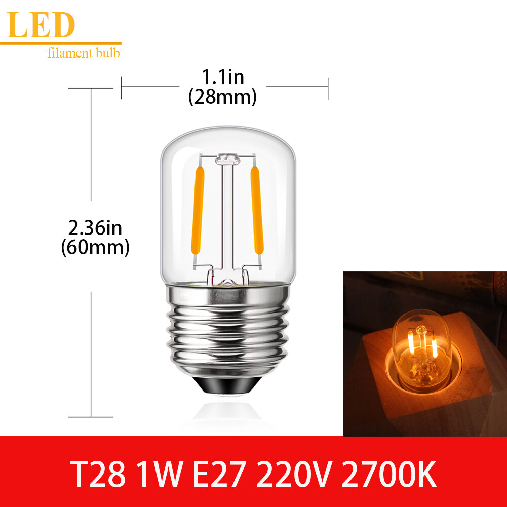 Vitange E12 E14 E27 LED Edison Bulbs 1W 2W 4W 6W 8W LED Filament Bulb C7 C35 T16 T20 T25 T28 G40 ...