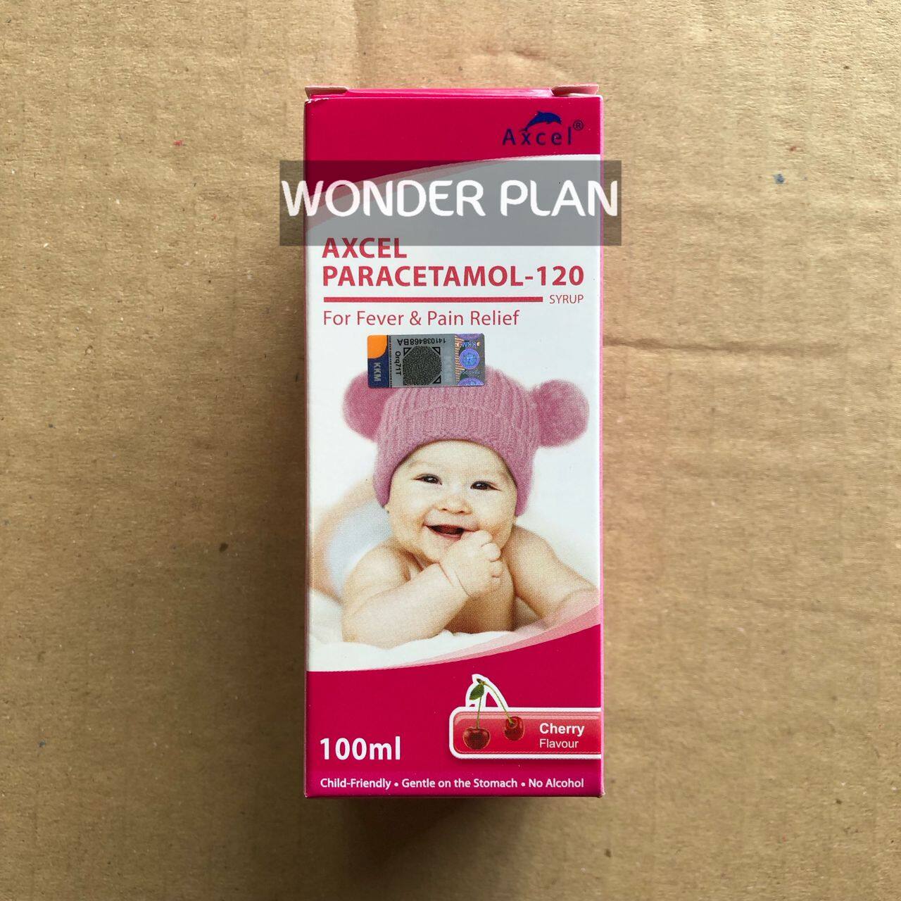 Wonder Plan Axcel Paracetamol 120mg Syrup 100ml Cherry Flavour 501437 ...