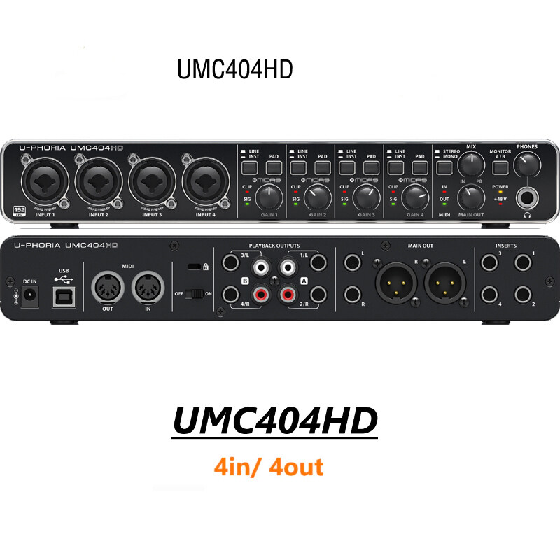 Behringer UMC404HD Audio Interface Sound Card Electric Guitar Live ...