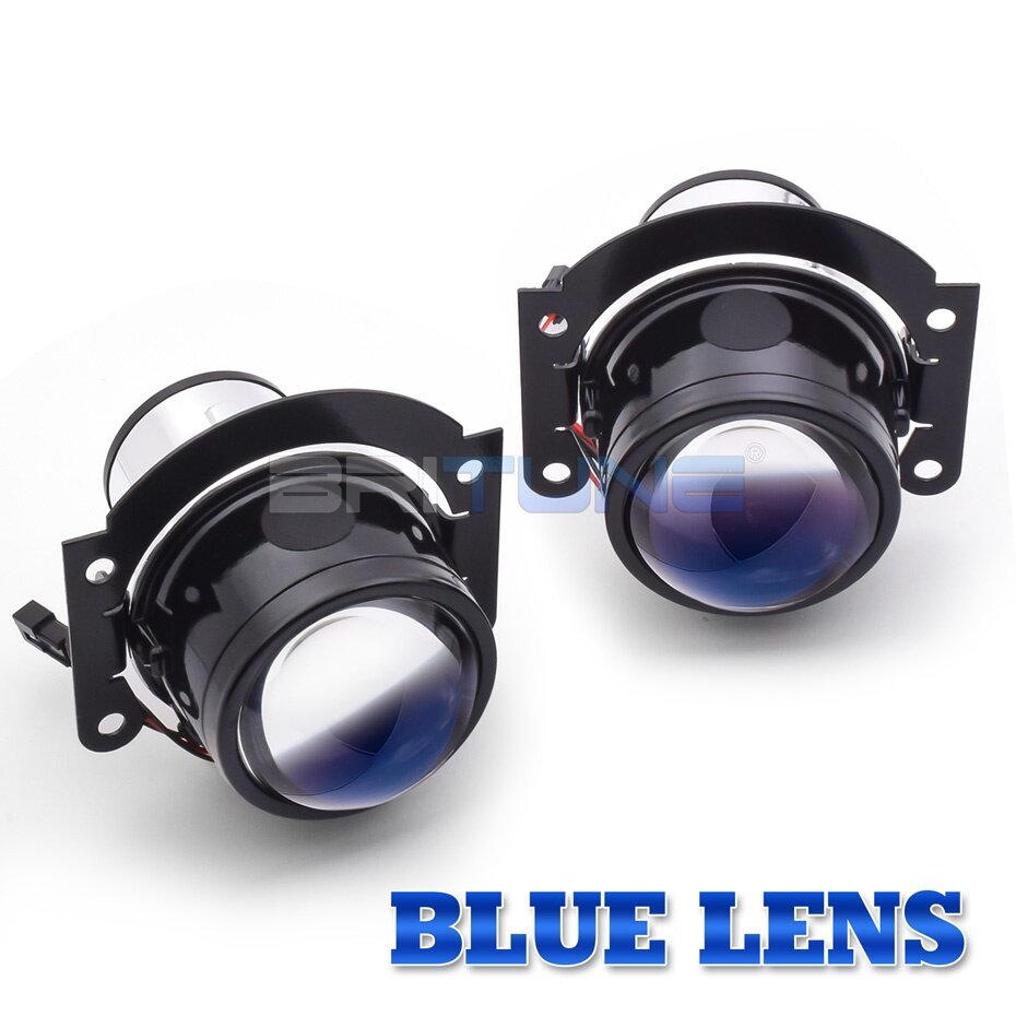 2.5 inch Fog Lights PTF Lenses Bi-xenon Projector Use H11 HID LED Bulbs ...