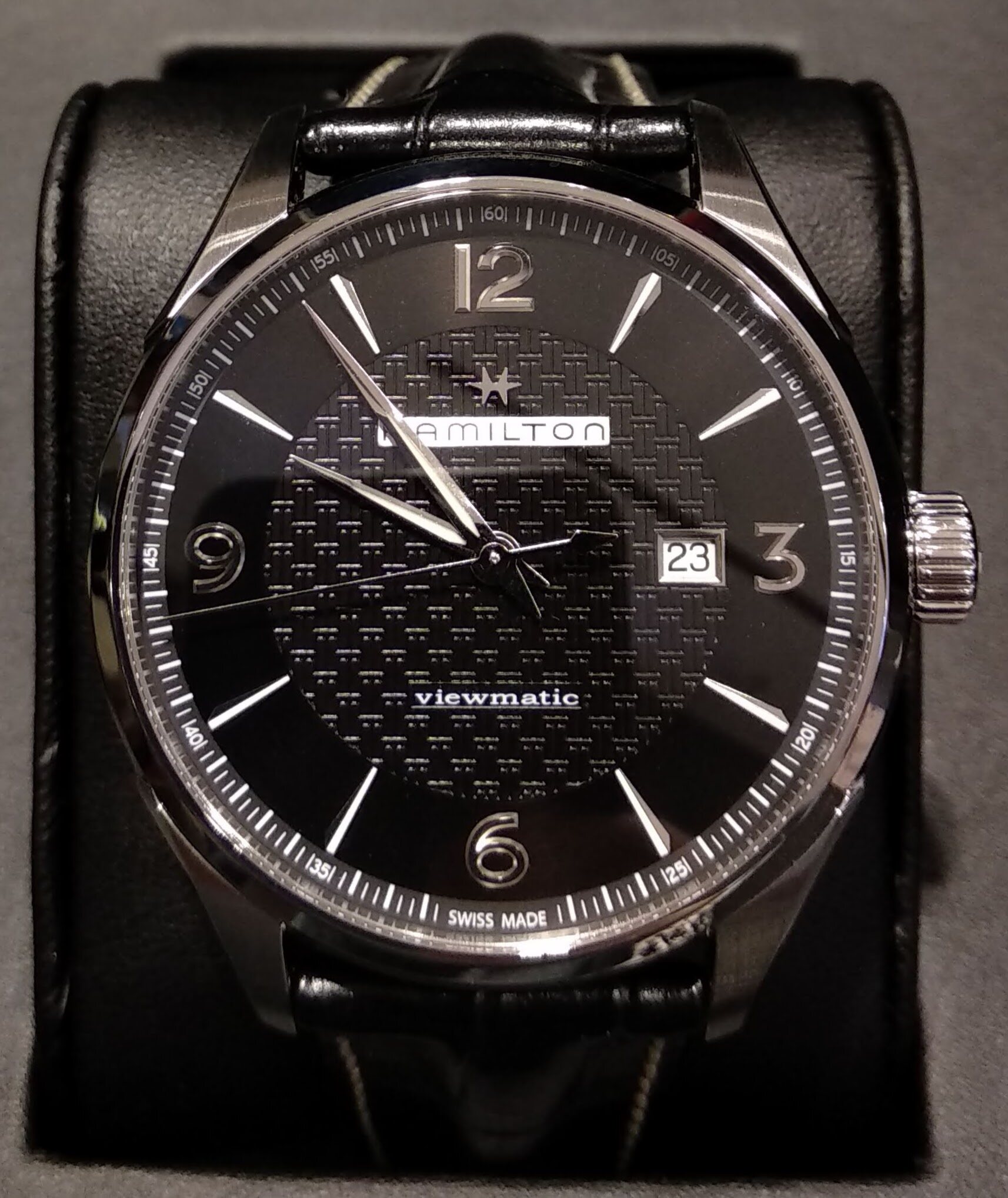 HAMILTON JAZZMASTER VIEWMATIC AUTO 44MM H32755731 | Lazada