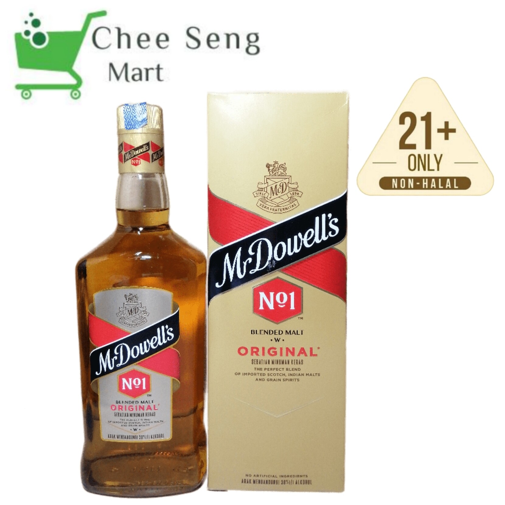 MR DOWELLS NO1 BLENDED MALT W 750 ml / 375 ml | Lazada