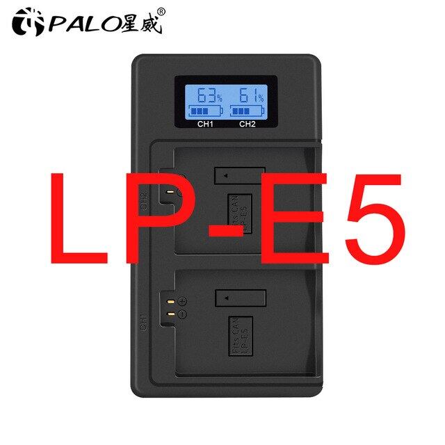 charger LP-E5 LP-E6 LP-E8 LP-E10 LP-E12 LP-E17 LP E5 E6 E8 E10 E12 E17 battery USB Dual smart ...