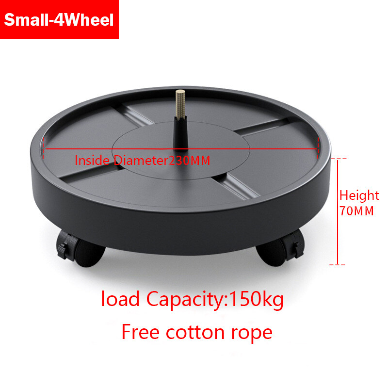 360 Rotating Plant Stand Universal Wheel Vase Base Outdoor Heavy Vase ...