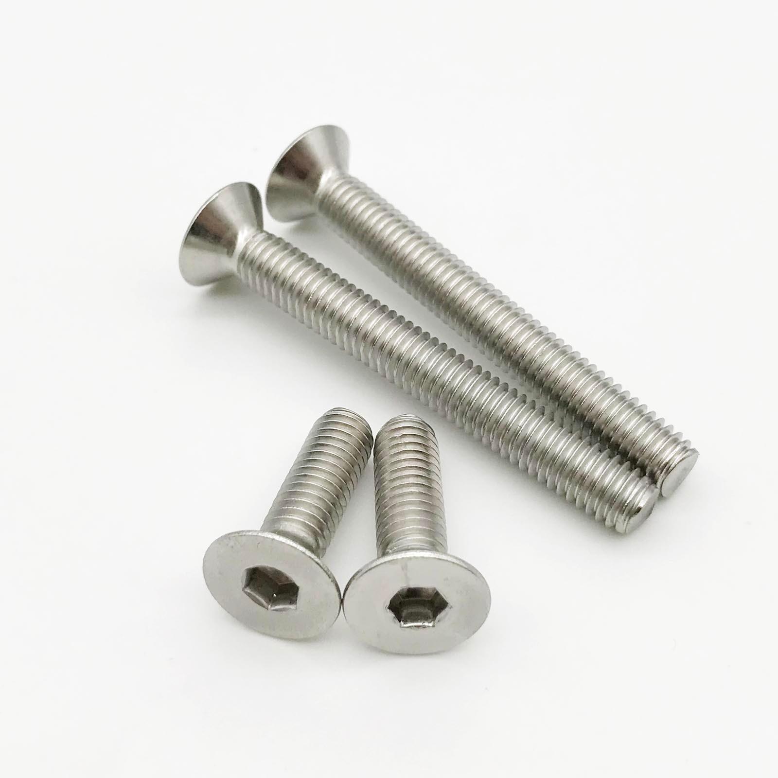 1 10 50pcs M2 M2 5 M3 M4 M5 M6 304 A2 Stainless Steel Black Grade 10 9