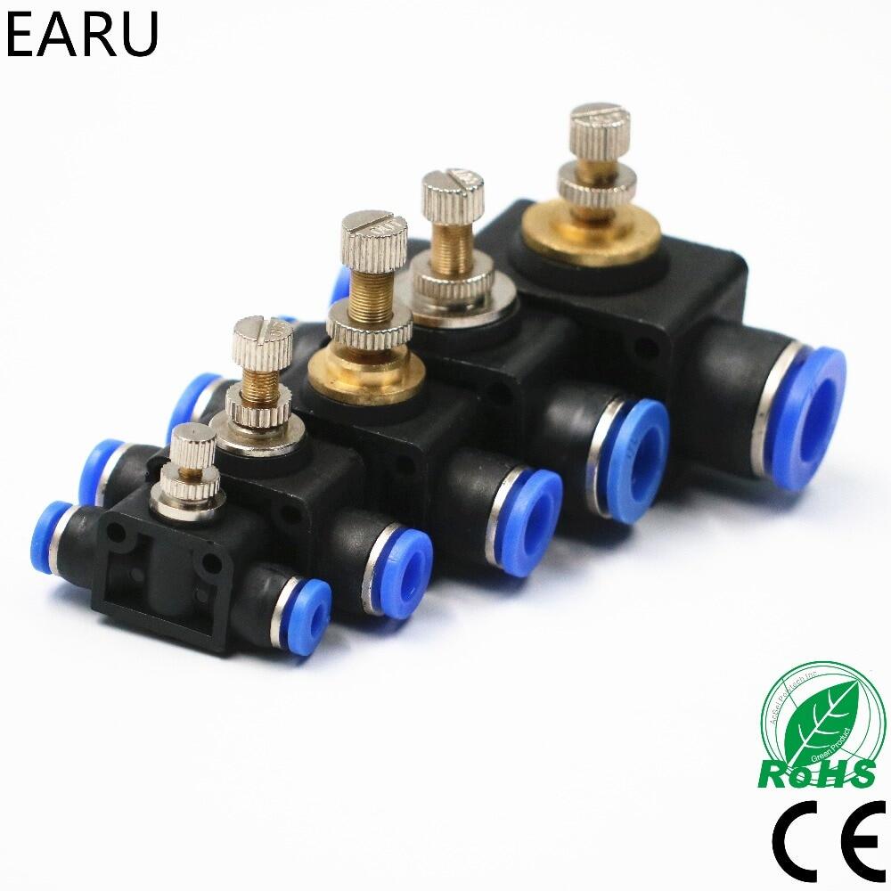 Free shipping throttle valve SA 4-12mm Air Flow Speed Control Valve ...