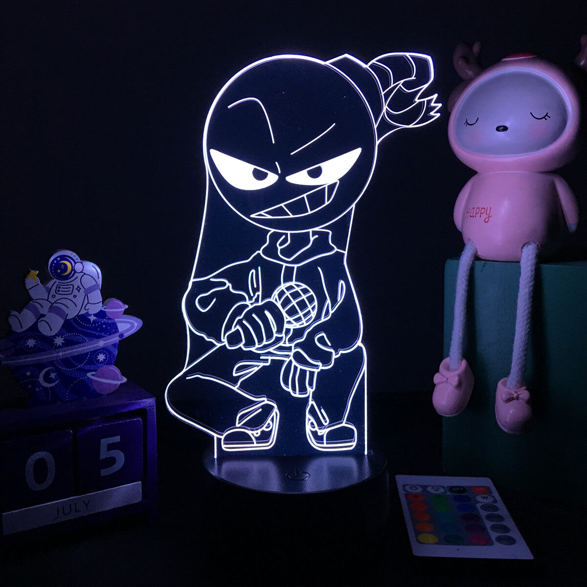 Hot Game Friday Night Funkin 3D LED Lamp Whitty Figure for Bedroom ...
