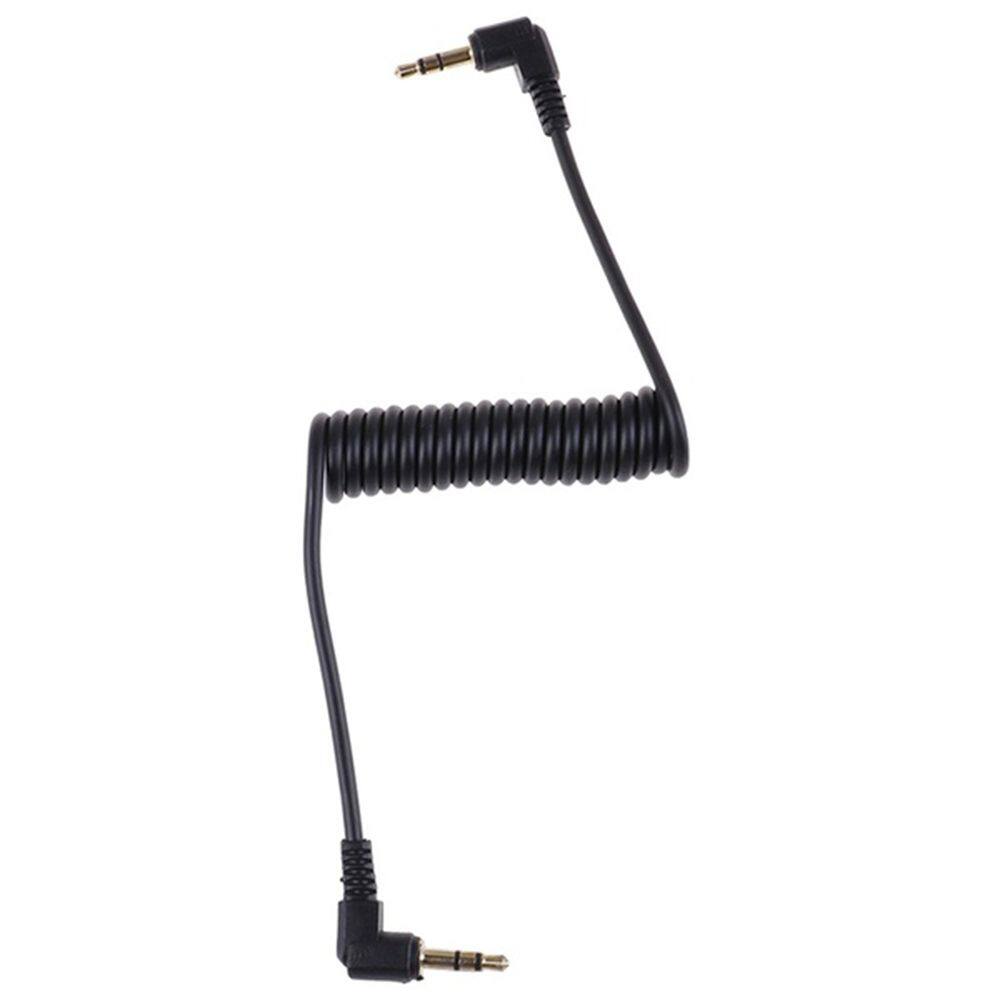 PYPE Black For Car Right Angle Spring Coiled Wire สายสัญญาณเสียง Aux ...