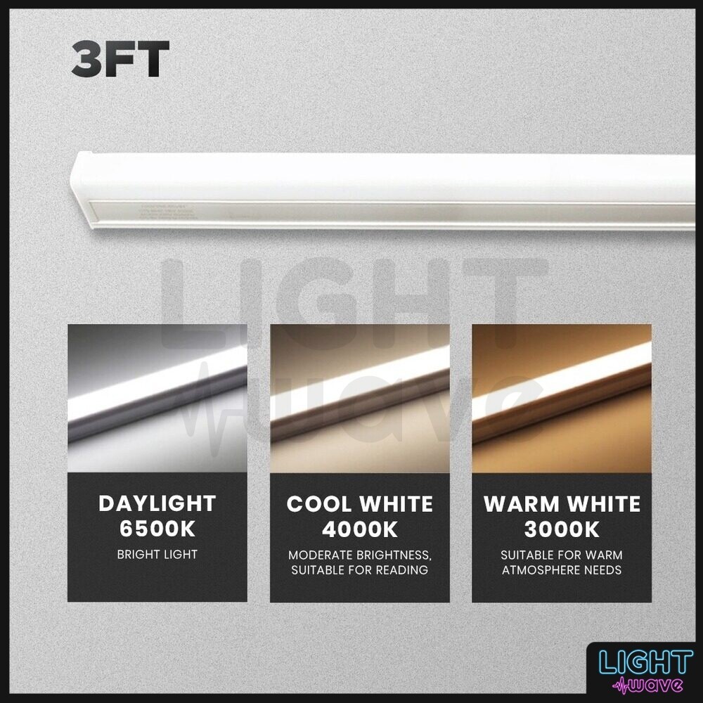 [3 COLOR] LED T5 [1FT/2FT/3FT/4FT] [6W/11W/15W/20W] COMPLETE SET LED T5 BATTEN 3 STEP ON/OFF ...