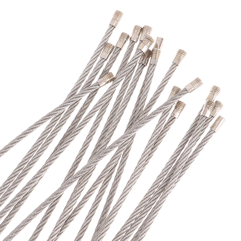 20Pcs Wire Rope Key Chain Stainless Steel Wire Keychain Carabiner Cable ...