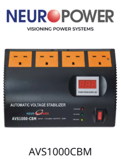 NEUROPOWER AVR 800VA (AVS800-CBM) & 1000VA (AVS1000-CBM) AUTOMATIC ...