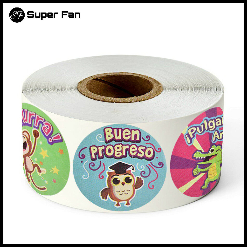 (Super Fan) 500pcs/roll Reward Stickers for Kids Encouragement Sticker ...