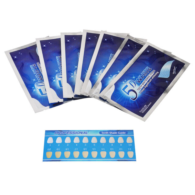 Comes 5d White Gel Teeth Quick Acting Whitening Tooth Strips Oral Care