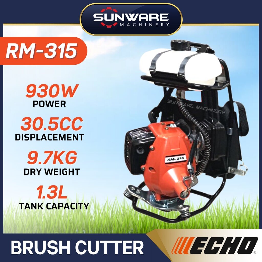 ORIGINAL ECHO RM315 Backpack Brush Cutter RM-315 Mesin Rumput Galas | Lazada