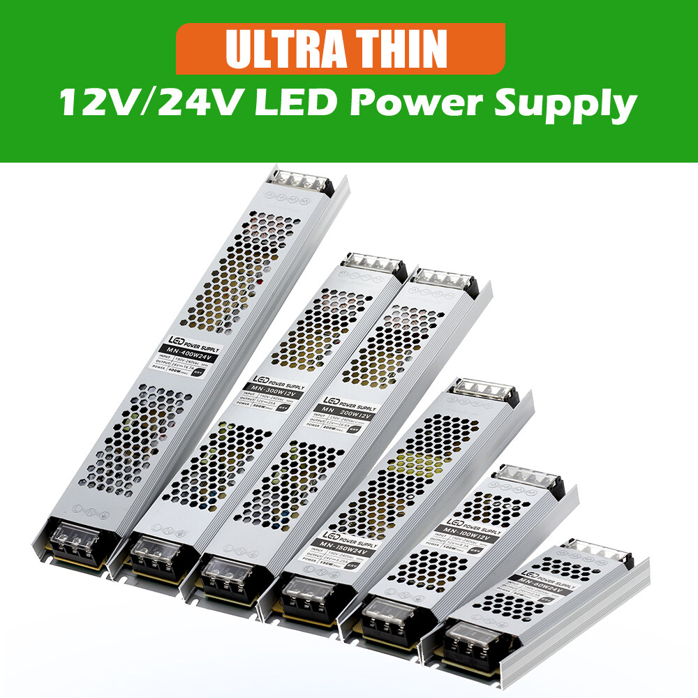 Ultra Thin Power Supply Led Driver DC12V DC24V 60W 100W 150W 200W 300W ...