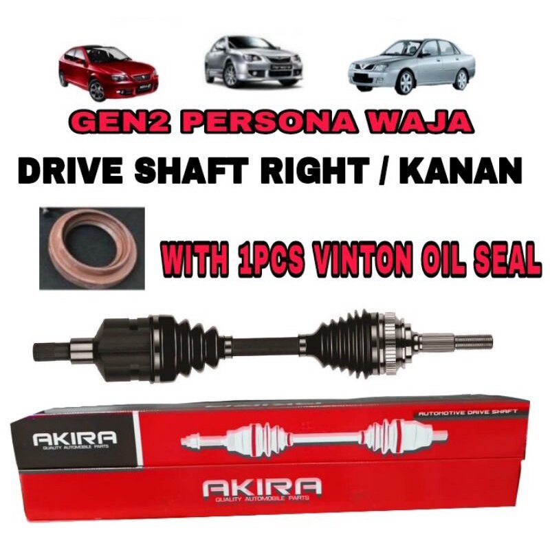AKIRA PROTON WAJA GEN2 PERSONA DRIVE SHAFT LEFT AND RIGHT WITH ABS WITH ...