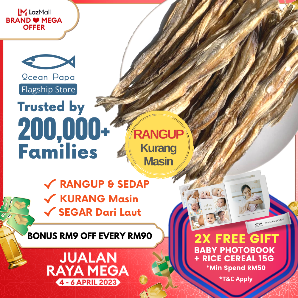 Ocean Papa Ikan Masin Rumi Batang / Ikan Sitting Gred AAA (80G ...