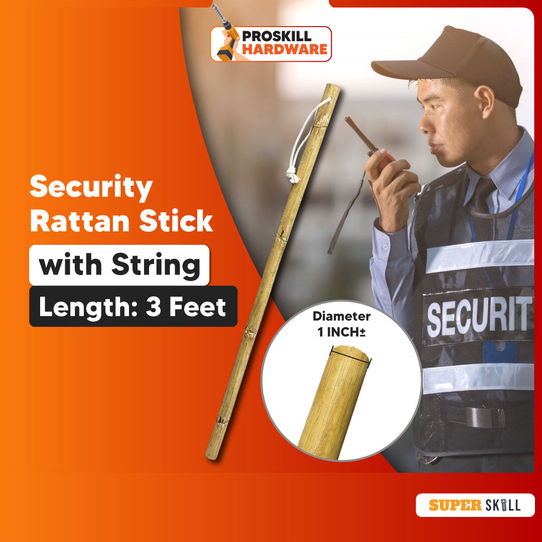 PROSKILL HARDWARE Security Stick Security Rod (Material Rattan) Kayu ...