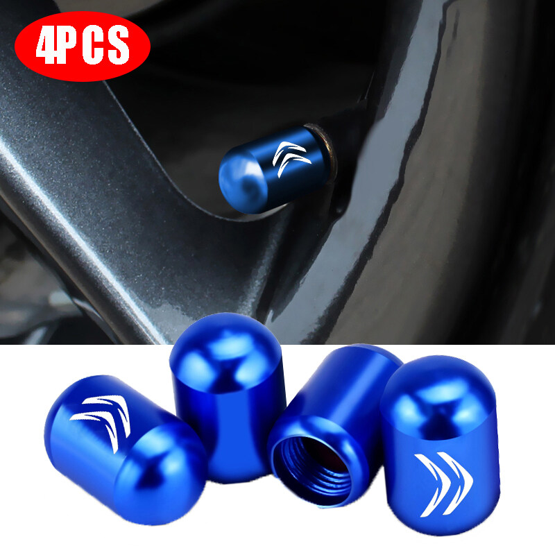 4ชิ้น/เซ็ต Universal ล้อรถวาล์วยางรถยนต์หมวกก้านยางฝาจุกลมยางอุปกรณ์ตก ...