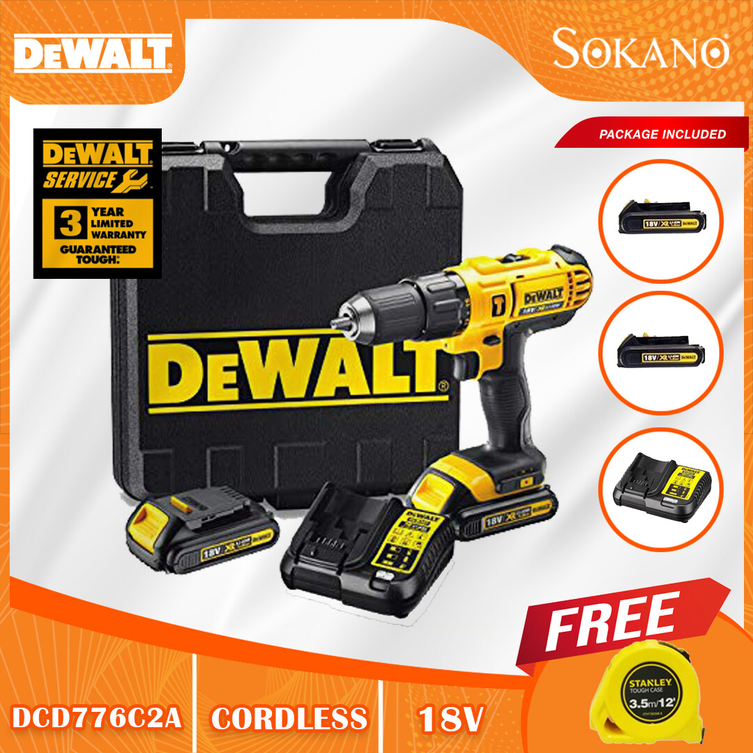 DeWalt 18V Electric Drill DCD776 With Battery Charger
