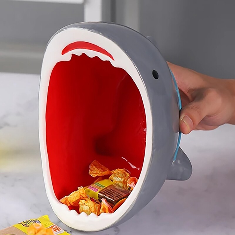 Cute Shark Attack Bowl Cereal Candy Bowl Ceramic Bowl Cartoon Fruit ...