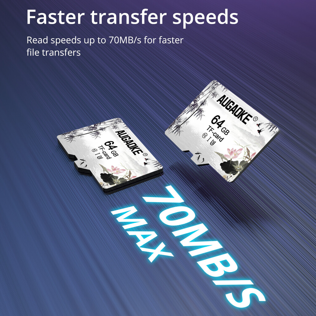 AUGAOKE การ์ดความจำ256GB 128GB 64GB 32GB Class10 A1 U3สำหรับคอมพิวเตอร์โทรศัพท์มือถืออุปกรณ์ใน ...