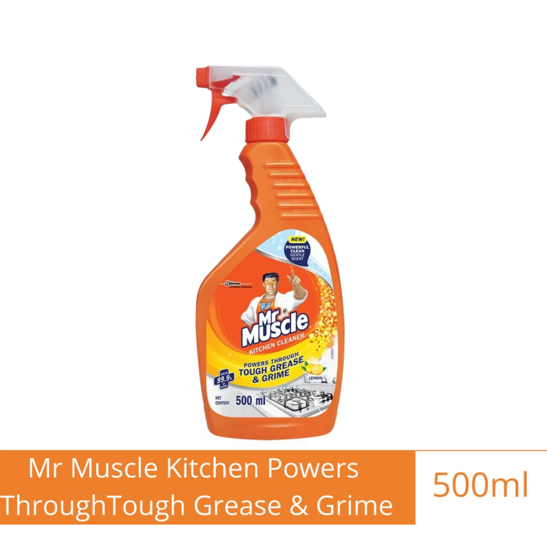 Mr Muscle Kitchen Powers Through Tough Grease & Grime 500ml | Lazada
