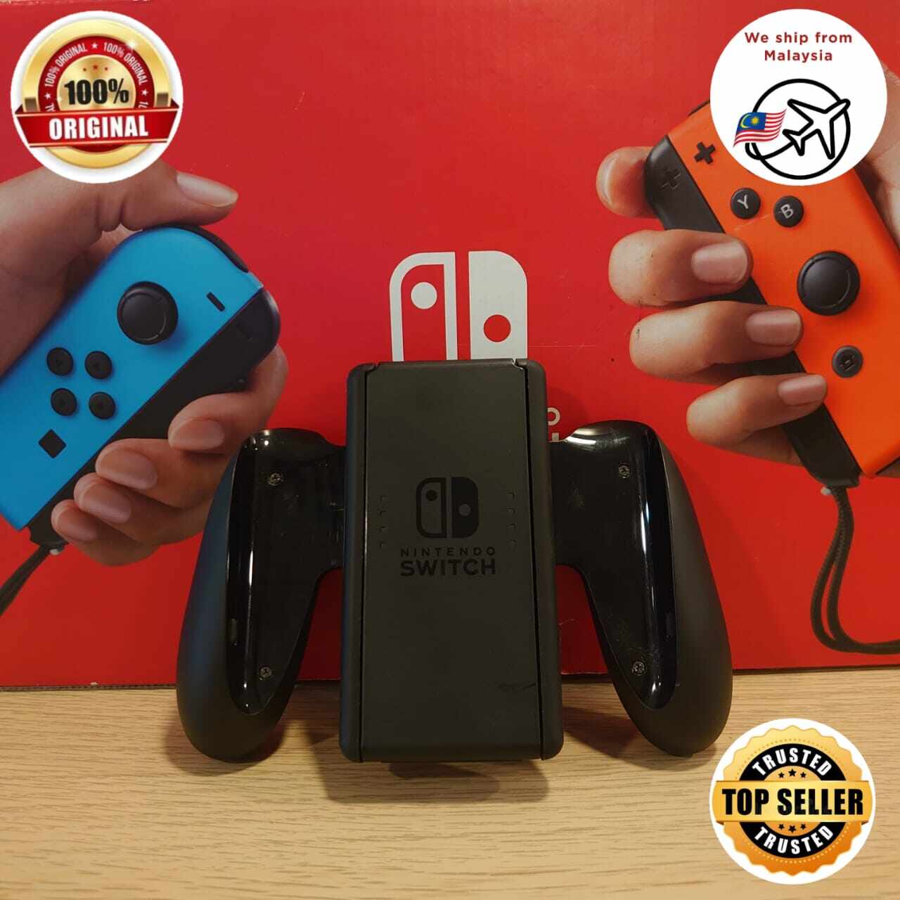 NINTENDO SWITCH JOY-CON HANDLE GRIP CONTROLLER 100% ORIGINAL USED | Lazada