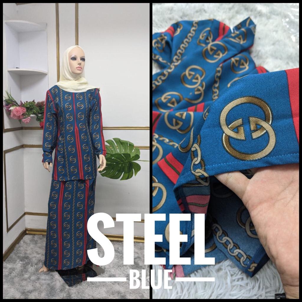 Baju Kurung Modern Printed Bercorak Murah Baju Kurung Clearance Stock ...