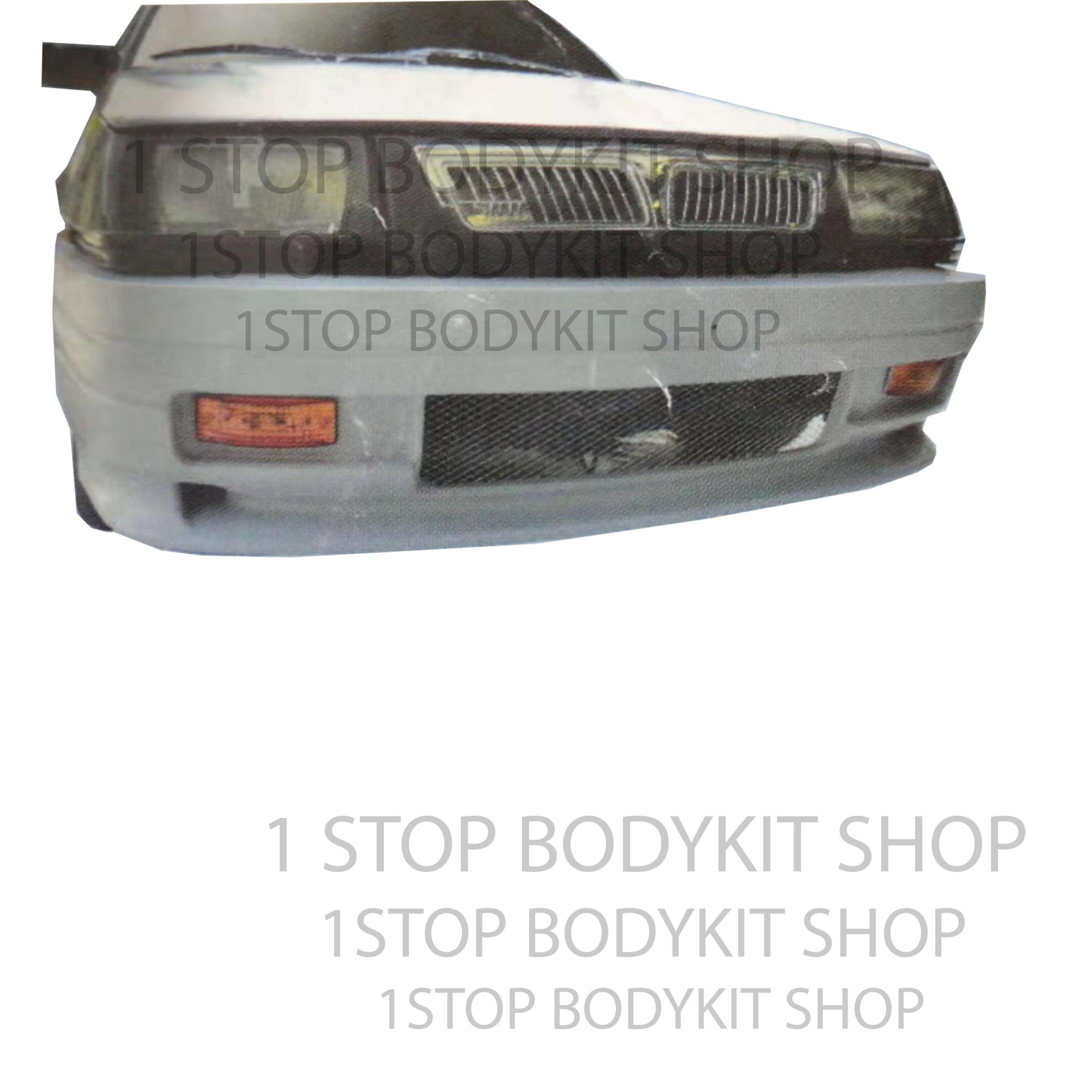 PROTON SAGA FRONT BUMPER WITH LAMP &BRACKET (VR4) FIBER(FIBERGLASS ...