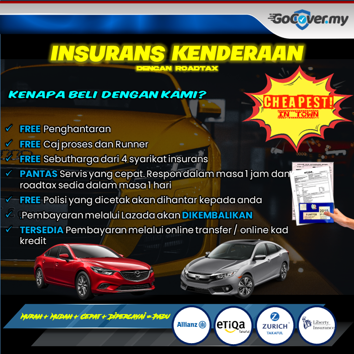 GOCOVER.MY Renew Insurans & roadtax Kenderaan kereta motorsikal Allianz ...