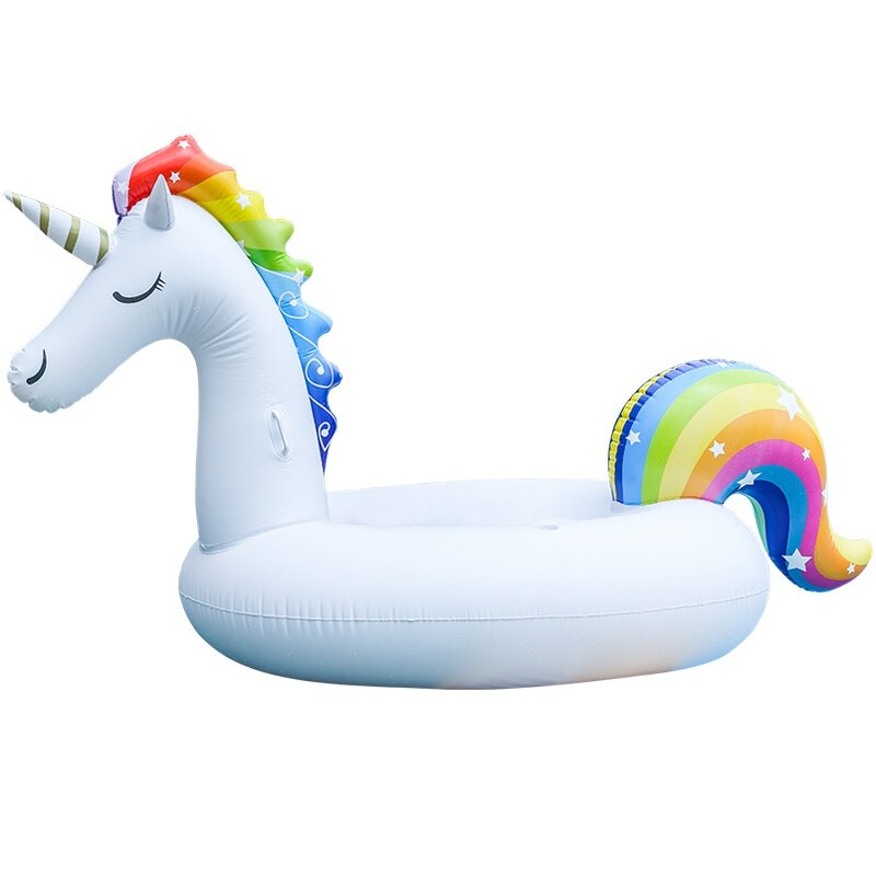 . Swimming clouds thickened unicorn rainbow hot floating floating bed ...