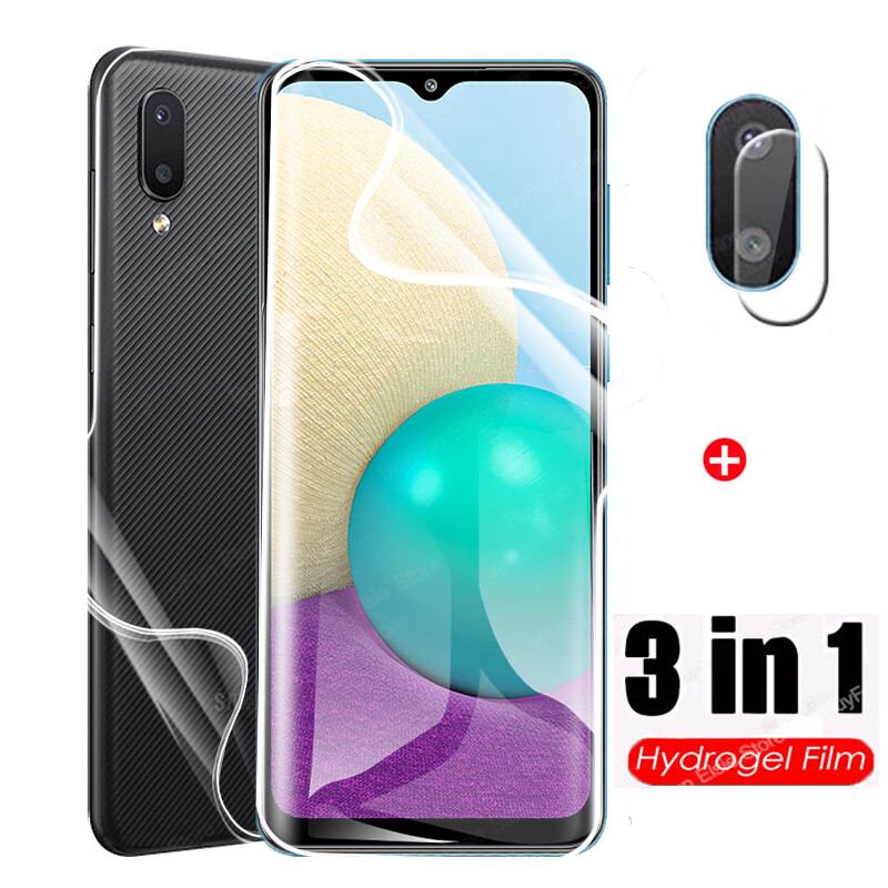 SGP Hybrid 3 In 1 Hydrogel ฟิล์มสำหรับ Samsung Galaxy A02ปกป้องหน้าจอ ...