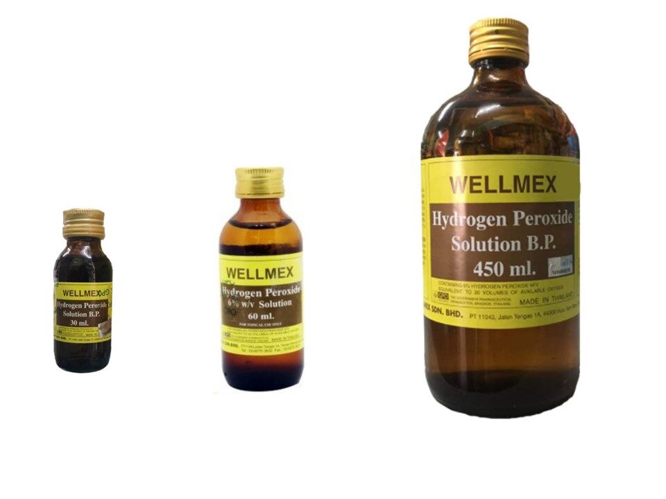 Wellmex Hydrogen Peroxide 6% (30 / 60 / 450mL) | Lazada