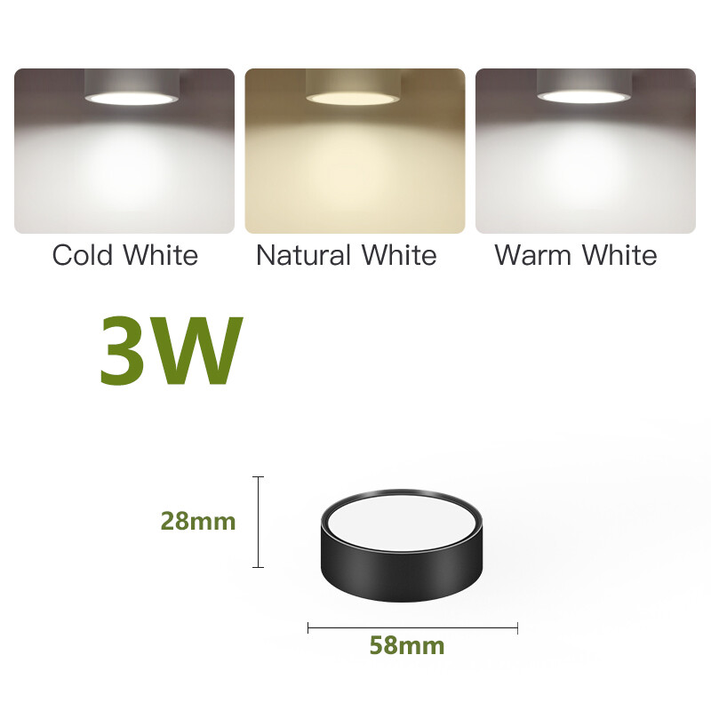 【🔥Ready Stock🔥】4/10Pcs CANMEIJIA Surface Mounted LED Downlight Ceiling ...