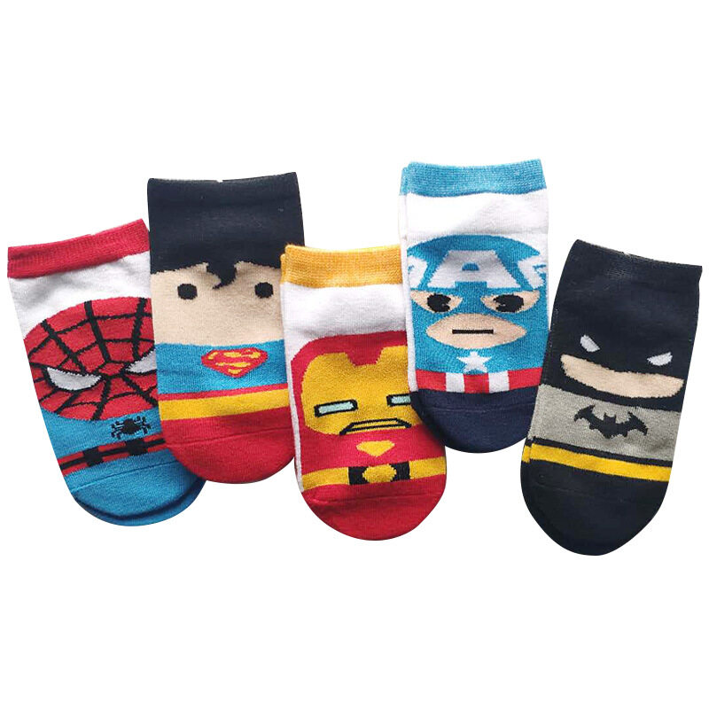 Super Hero Socks Marvel DC Hero Stokin Budak Pendek Ankle Sock Kids ...