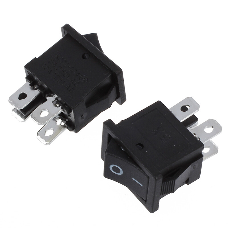 10 Pcs x 4 Pin On-Off 2 Position DPST Boat Rocker Switches 10A/125V 6A ...