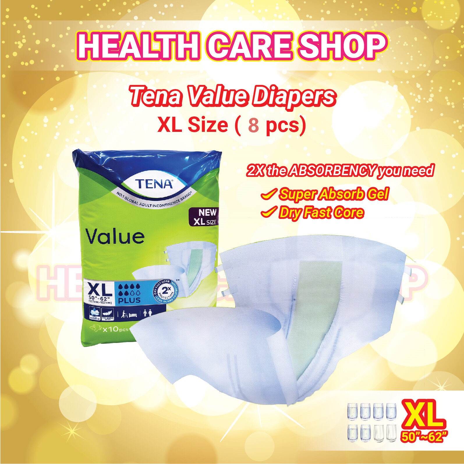 TENA Value Adult Diapers | Lazada