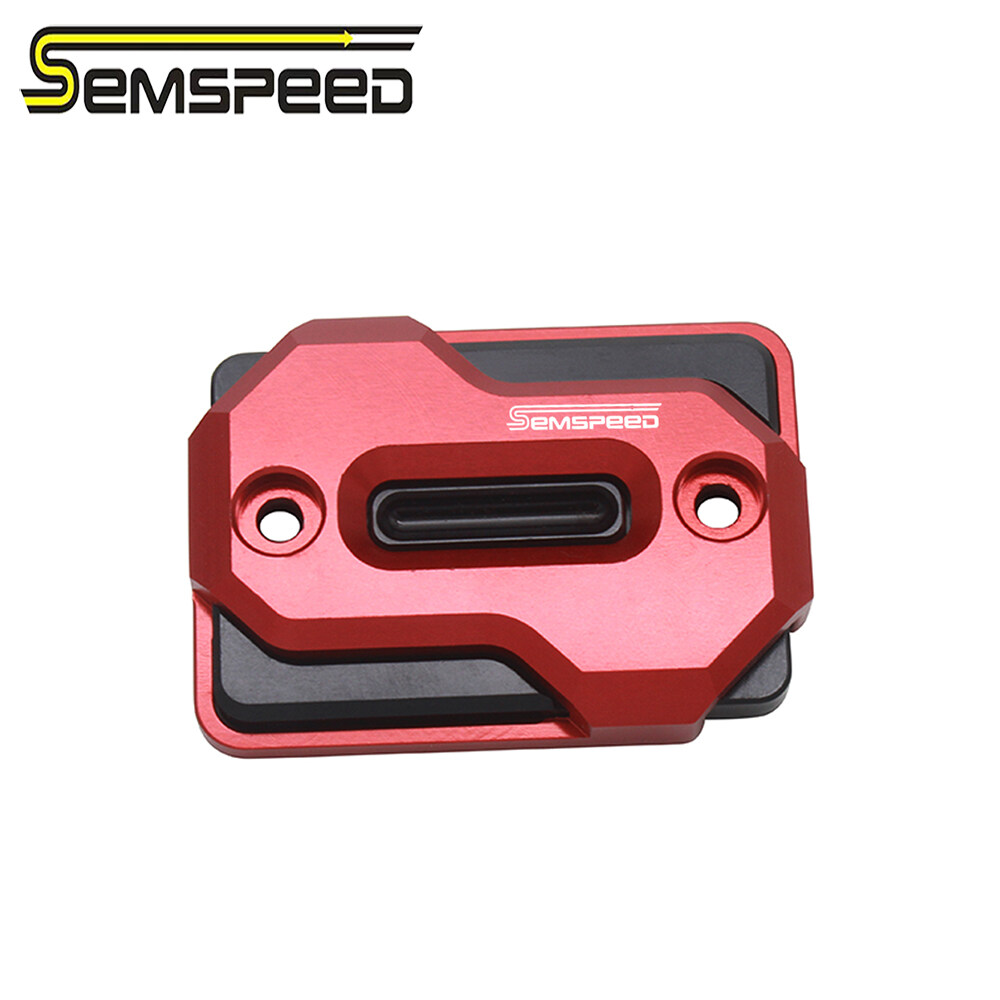 SEMSPEED รถจักรยานยนต์น้ำมันเบรกฝาครอบถังอ่างเก็บน้ำยามสำหรับฮอนด้าโซน ...