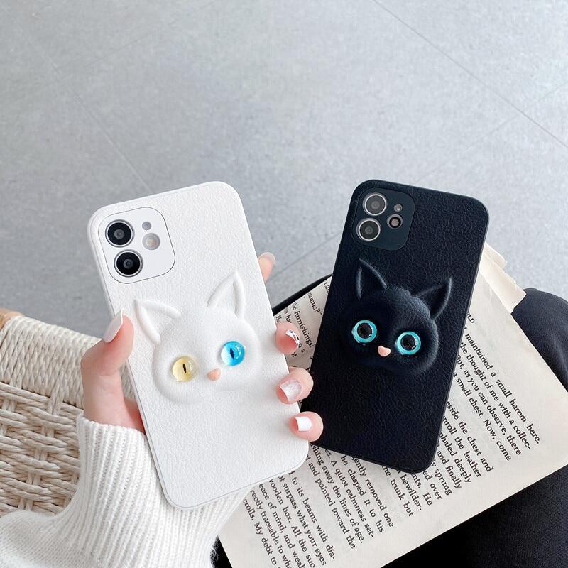HOCE Lovely Weird Cat Case Really Cool Fashion Cover For Apple iPhone ...