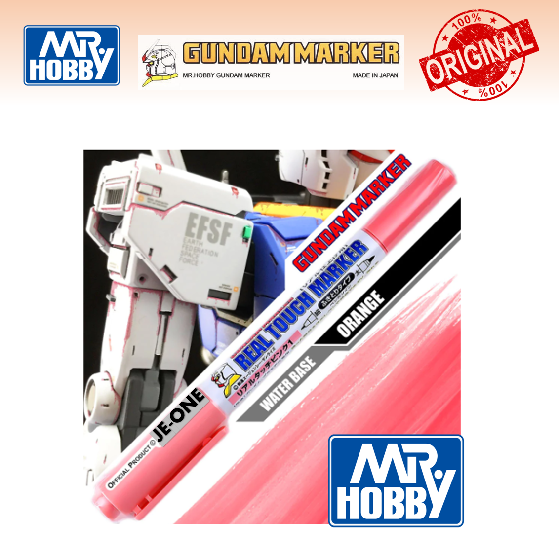 Mr Hobby Gundam Marker Pen Real Touch Marker Water-Based Type GM400 ...